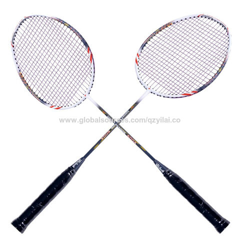 China Aluminum protect top badminton racket cheap professional fiber ...