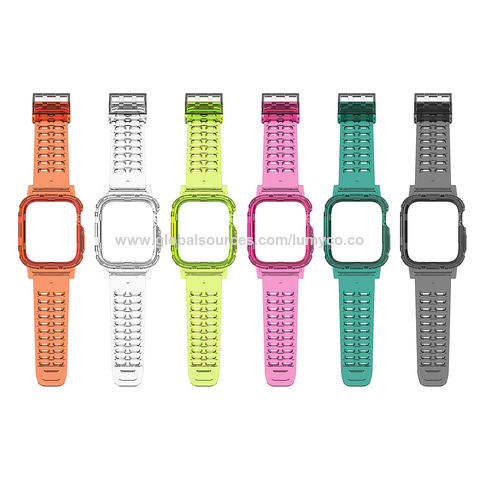 China Thin TPU Watch Strap For Apple Smart Watch, Colorful on Global ...