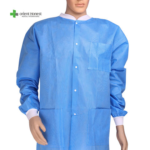 China Sterile lab coat, SMS waterproof medical use lab coat with CE on ...