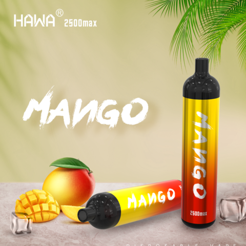 China HAWA Fruit flavors Disposable Vape Pen 2500 Puffs 1400mAh Battery ...