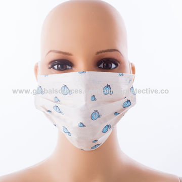 China High Quality 3 Ply Non-woven Earloop Kid Children Printed ...