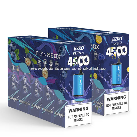 China Disposable e-cigarette 3% nicotineHZKO flynn4500puffs Mesh shaped ...