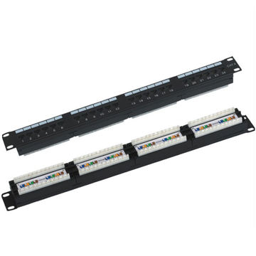 China Hot Selling 19 Inch RJ45 Cat5e/Cat6 Patch Panel Network Loaded ...