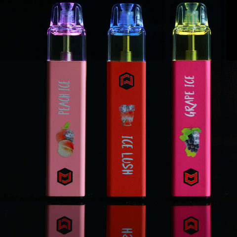 China Cool colorful lights W6 hot selling 1600 Puffs 4ml disposable ...