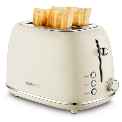 China In stock 2 slice retro stainless steel toaster high class ...
