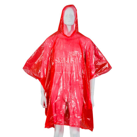 China Disposable Plastic Waterproof Ponchos Cleaning Raincoat on Global ...