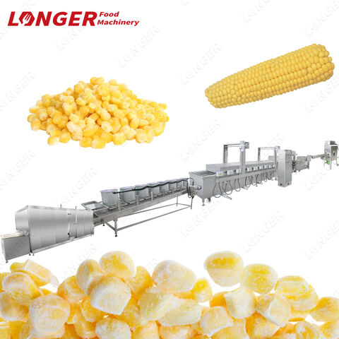 China Industrial Sweet Corn Processing Machine Sweet Corn Processing Line Frozen Corn Production ...