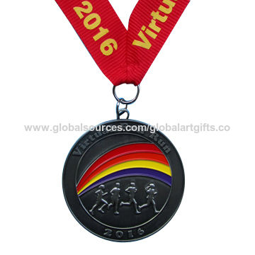 China Virtual fun run medal, rainbow runners medal virtual marathon ...