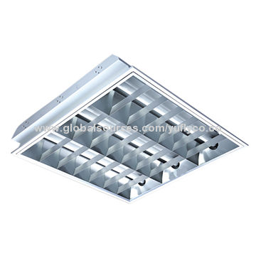 China LED ceiling lights, 3X10W T8 600X600 LED louver grille lamp ...