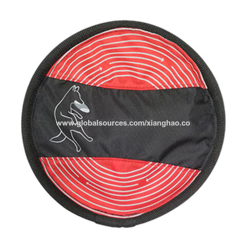 China Pet foldable fabric frisbee, dog flying disc on Global Sources