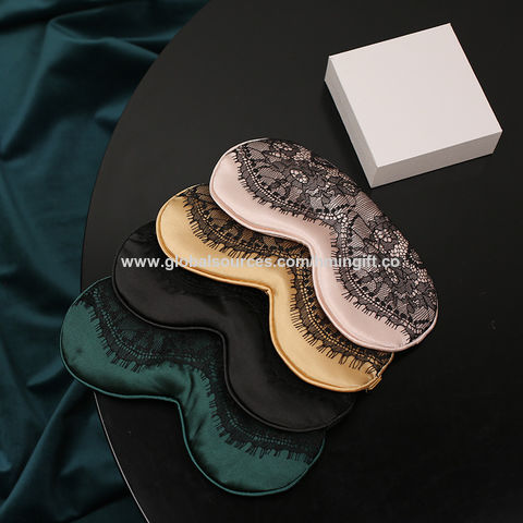 China New artificial silk sleep goggles breathable lace shading goggles ...