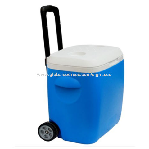 China 18L insulation trolley ice box, coolers with wheels, hard rolling ...