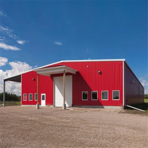 China Prefab metal buildings clear span workshop long bay buildings on ...