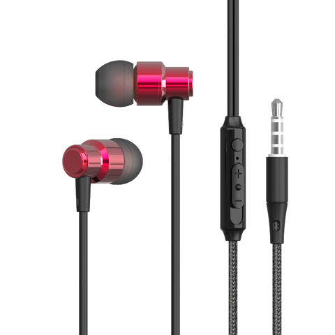 China Metal wired headphones with Deep Bass in-ear stereo headset ...