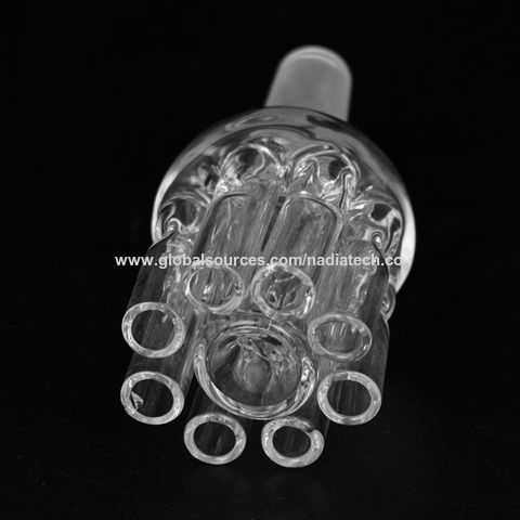China 8 Arms revolver separate bowls 14mm 18mm male joint for glass ...