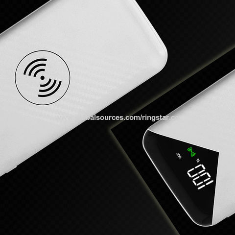 China 10000mah digital display wireless power bank charger Dual USB ...