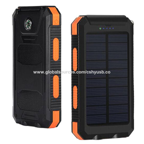 China IP67 Waterproof Solar Charger External Battery Pack 10000mAh with ...