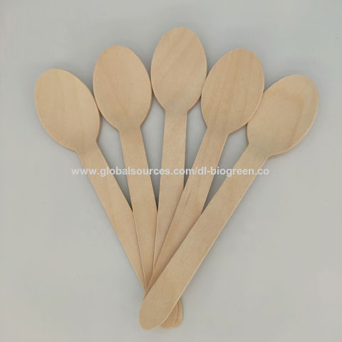 China Biodegradable Wooden Spoons Eco-friendly spork, FSC, BRC, ISO9001 ...
