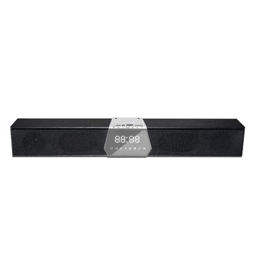 China 2021 Newly Desktop Wooden Sound bar With Mirror LED Display ...
