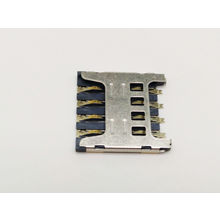 China 8-Pin Micro SIM Card Push Pull Type LCP+30% Gold Plated 1.5H ...