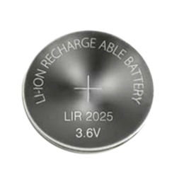 Rechargeable button cell battery, 3.6V LIR2016, coin cell, long working ...