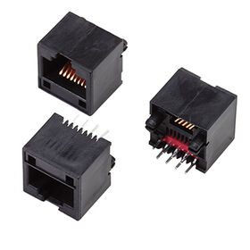 RJ45 (8P8C) Side Entry Modular Jack PCB Connector Offset Type DIP Type ...