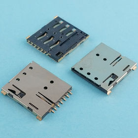Nano SIM Card Socket Connector 6Pin SMT Type, sim card connector sim ...
