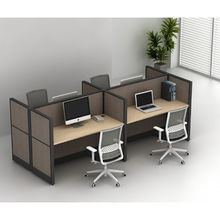Call center workstation for 4 person with free combination, computer ...