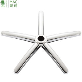 Chromed powder chair base metal five star bases leg for office mesh ...