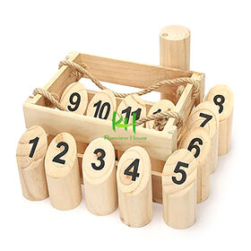 Yard Games For Adults Numbered Block Toss Game Smite Numbers Spike Ball ...