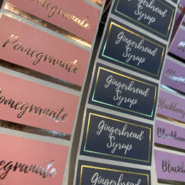 Cosmetic labels waterproof Sticker Roll custom Adhesive packaging Label ...