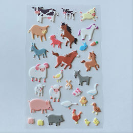 3D Foam Bubble Cute Kitty Custom Kids Puffy Sticker, 3D Sticker Puffy ...