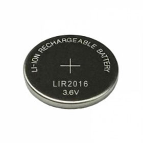 Rechargeable button cell battery, 3.6V LIR2016, coin cell, long working ...