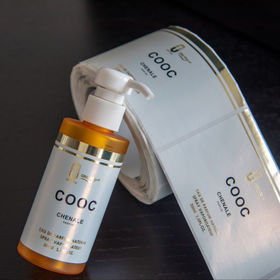 Cosmetic labels waterproof Sticker Roll custom Adhesive packaging Label ...