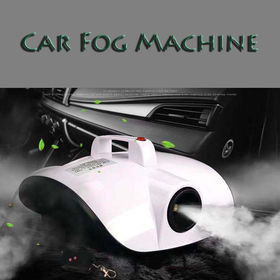 Cordless 1500W Car Fog Machine Blue Light Disinfection Nano Spray Gun ...
