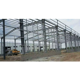 Prefab wide span portal frame factory workshop building light steel ...
