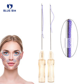 Bacteria Free Length 20G 410Mm Wires Cog Barb Lift Skin Double Needle ...