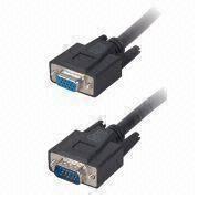 China Panel Mount Serial Cable, VGA Female, 200mm Length on Global Sources