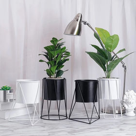 China Small Metal Buckets Planters Flower Decorative Vases With Rope ...