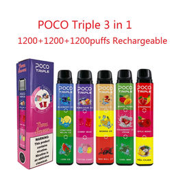 China Charger included POCO Triple 3 flavors in 1 1200+1200+1200puffs ...