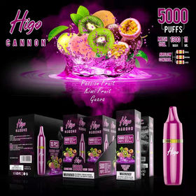 China 5000 Puffs Higo Magic Pro Mesh Coil 5% Nicotine USB Rechargeable ...