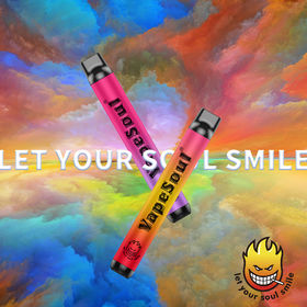 China New mini soul smile 600 puff with battery and 100% without cotton ...