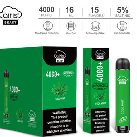 China Newest Electronic Cigarette Adjustable Air Disposable Vape Device Airis Beast 4000 Puffs ...