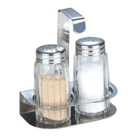 ChinaStainless Steel kitchen Salt and Pepper Condiment Set with Metal ...