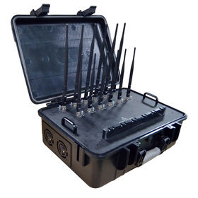 China 100W High Power 5G Cell phone Jammer with 16 Antennas for WIFI 5G GPS LORA Jamming Up to ...