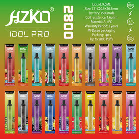 China HZKO Idol Pro 2800Puffs Disposable Vapepen Vape E Cigarettes Bar ...