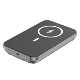 China 5000mAh Ultra slim magnetic wireless power bank, compact magsafe ...