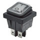 China Honyone IP65 rocker switch, on-off, 4-pin black housing, green ...