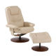 Buy Wholesale China Lounge Chair With Ottoman, Made Of Faux Leather And ...