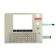 Membrane graphic overlay control panel with LED window and embossed ...
